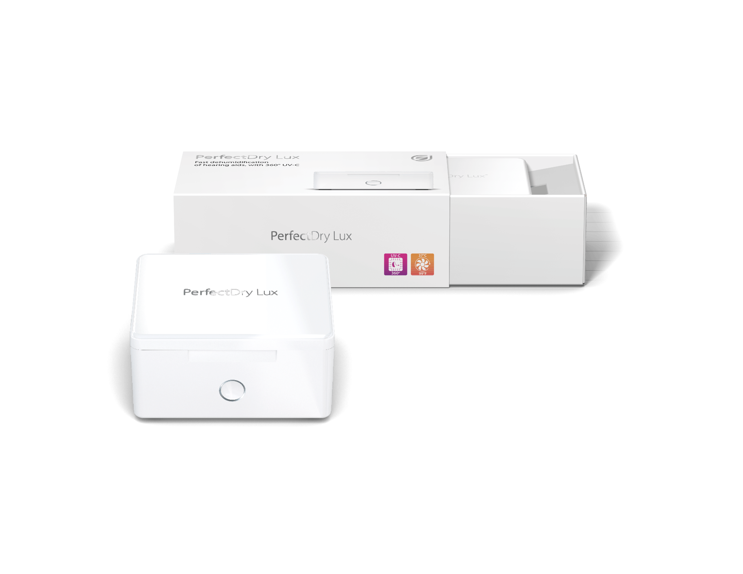 PerfectDry Lux Hearing Aid Dryer | UV Light Cleaning & Drying